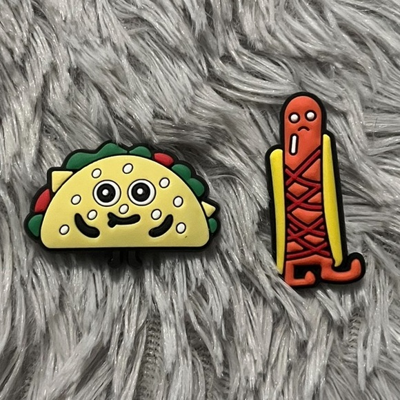 CROCS | Jewelry | Cartoon Food Croc Charm Set | Poshmark